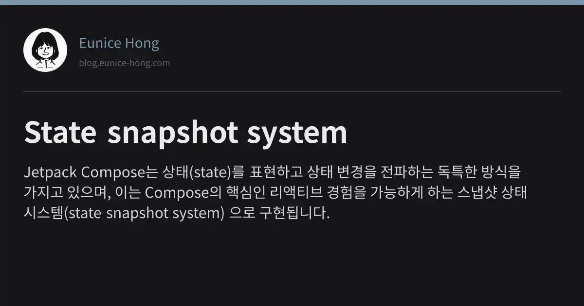 State snapshot system